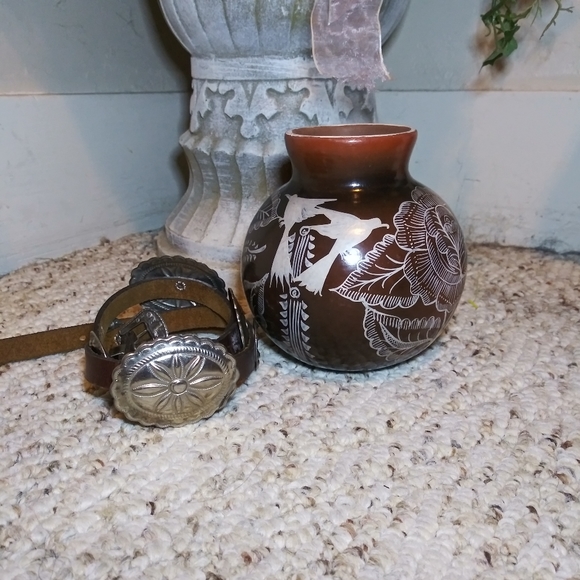 Hand Crafted | Accents | 38 Hand Painted Southwestern Small Vase | Poshmark